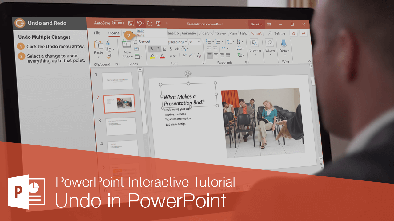 How To Undo And Redo In PowerPoint CustomGuide