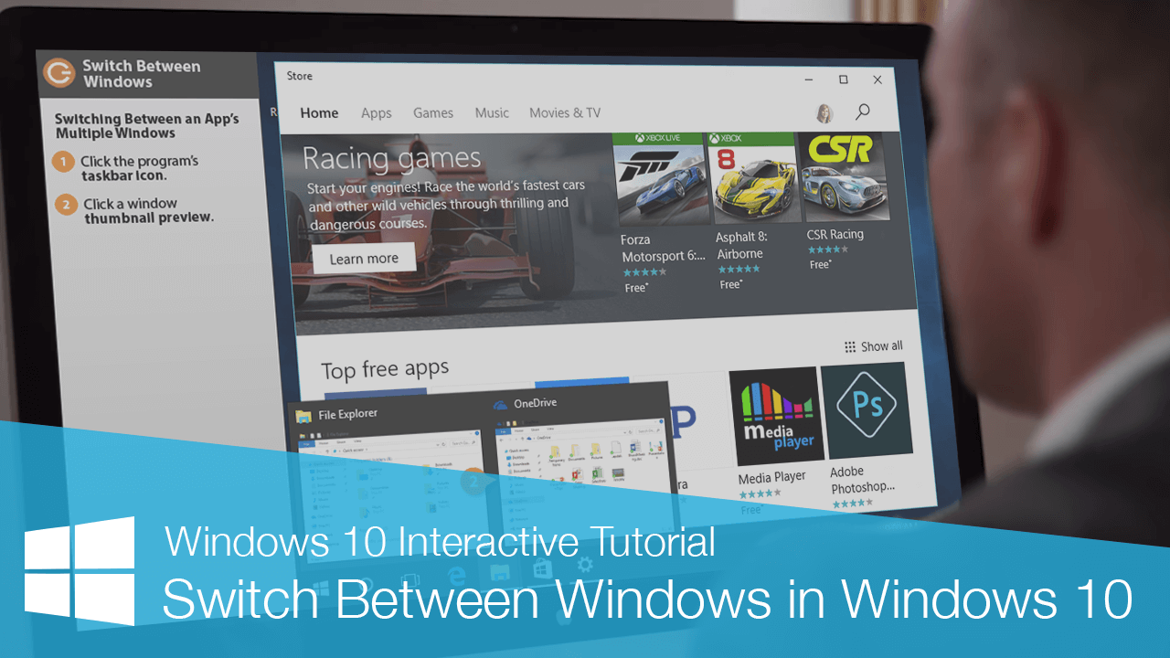 Switch Between Windows in Windows 10 | CustomGuide Switch Between Windows in Windows 10 | CustomGuide