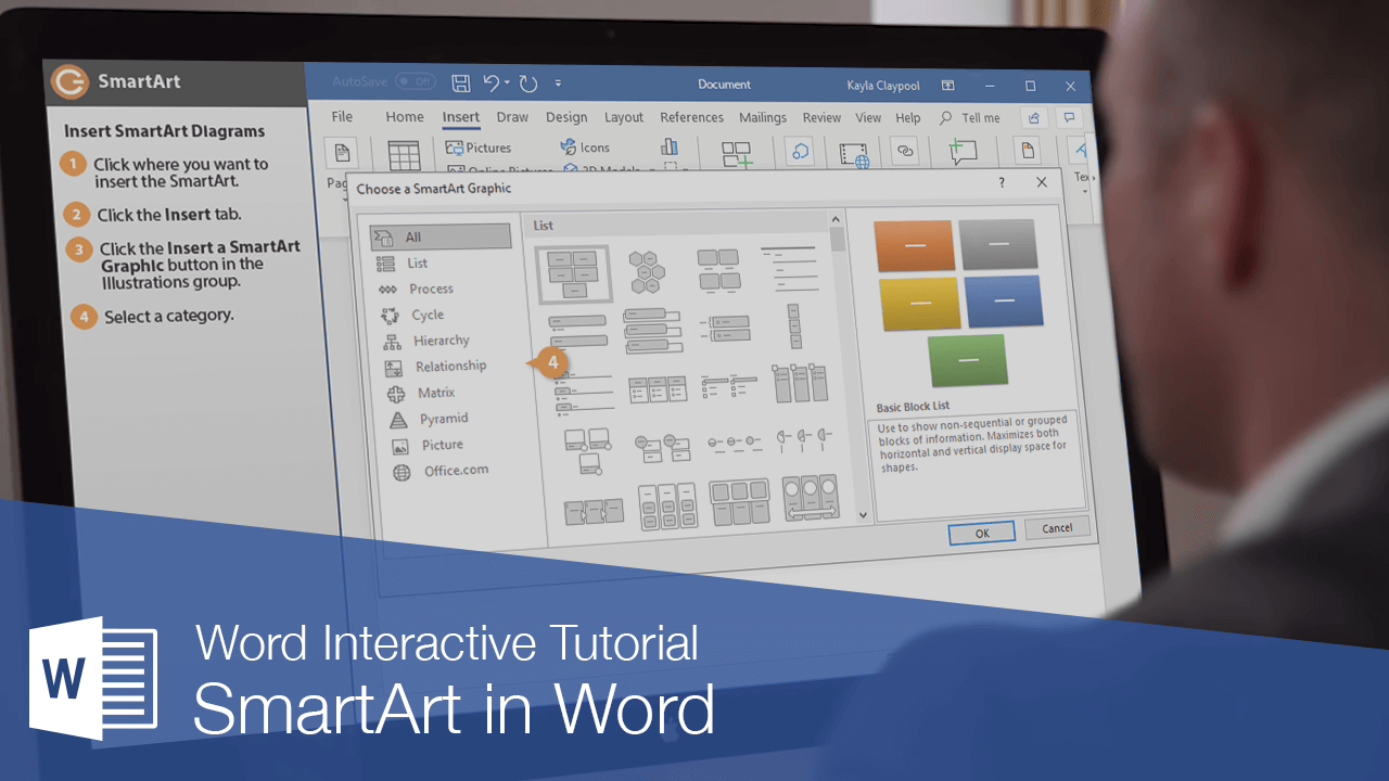 SmartArt In Word CustomGuide