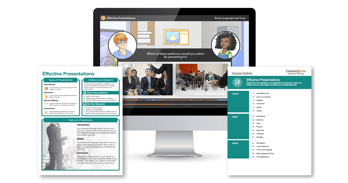 Effective Presentations Training Course | CustomGuide