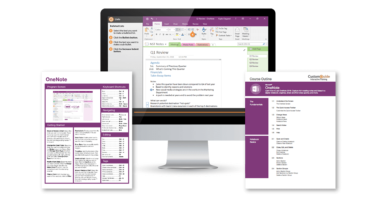 Onenote Courseware Customguide