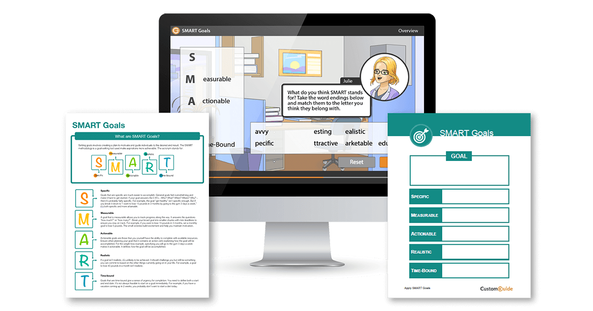 SMART Goals Courseware | CustomGuide