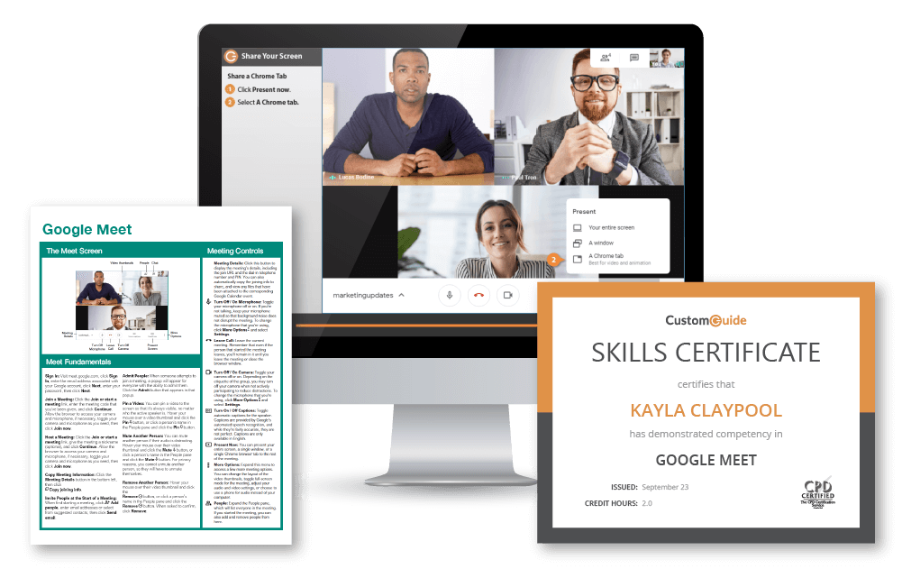 Google Meet Training | CustomGuide